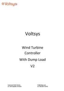 Installation manual VS25K-DL800_Ver2_Rev10 | Wind Turbine Electronics ...
